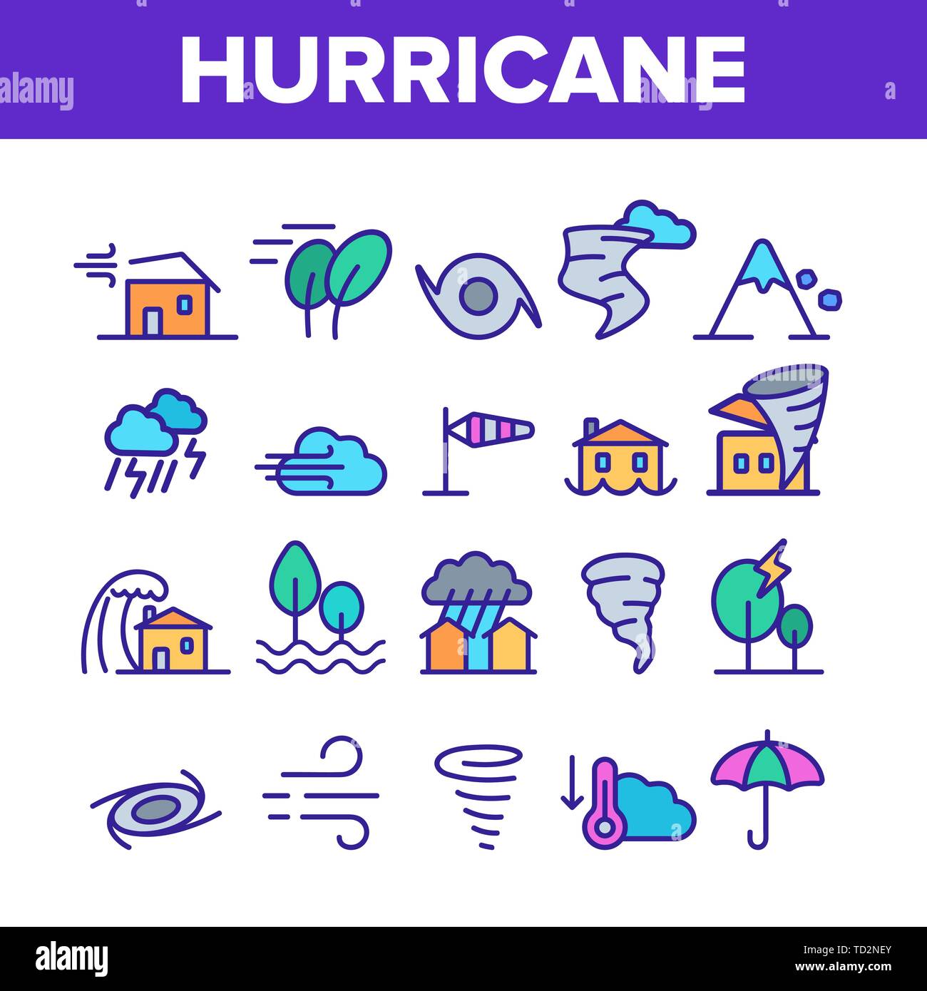Tropical cyclone condition Stock Vector Images - Alamy