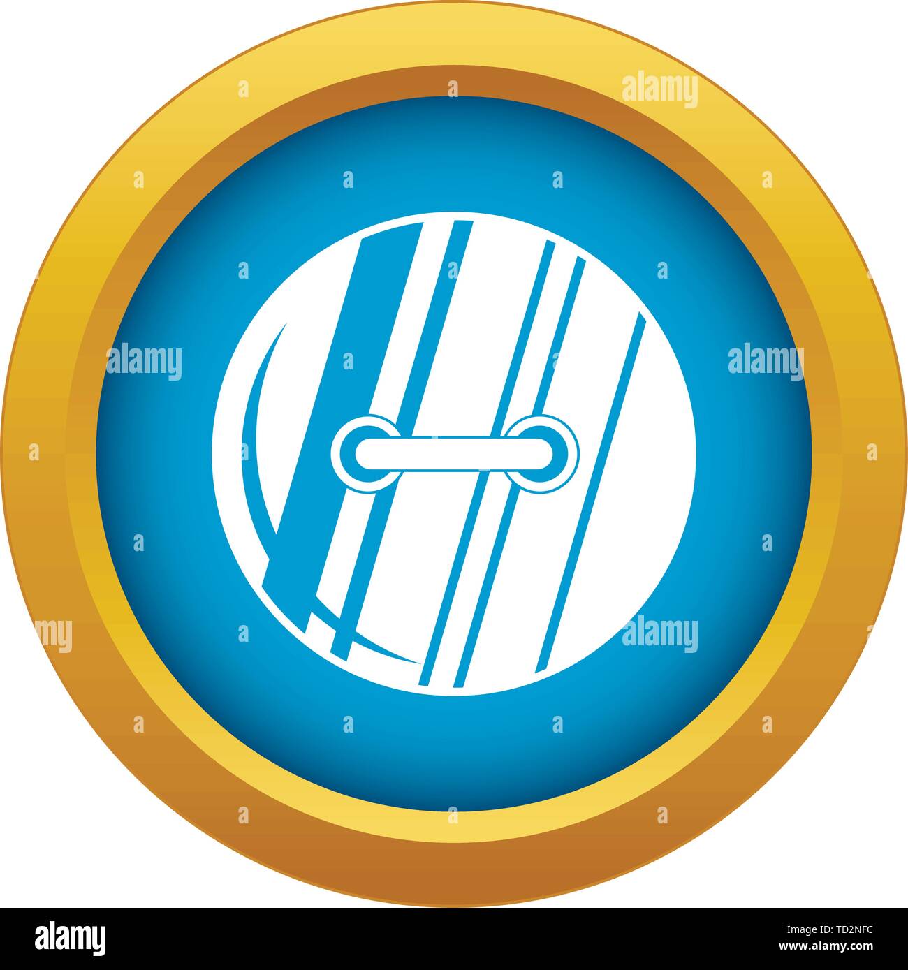 Round sewn button icon blue vector isolated Stock Vector Image & Art ...