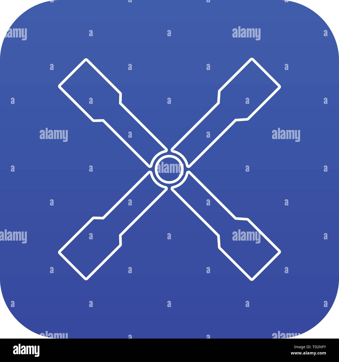 Spanner icon blue vector Stock Vector Image & Art - Alamy