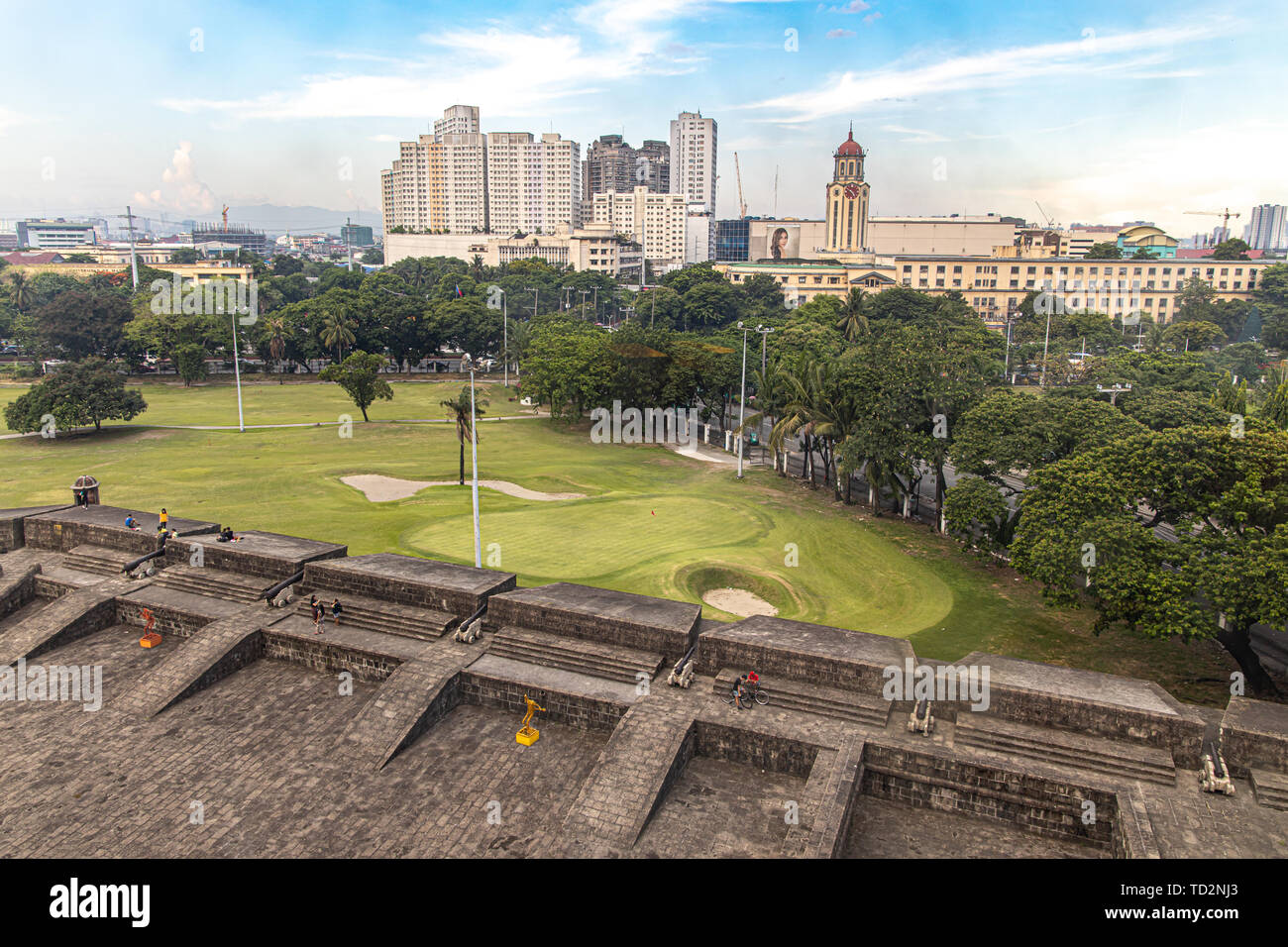 Manila cityscape from Intramuros, Philippines Stock Photo - Alamy