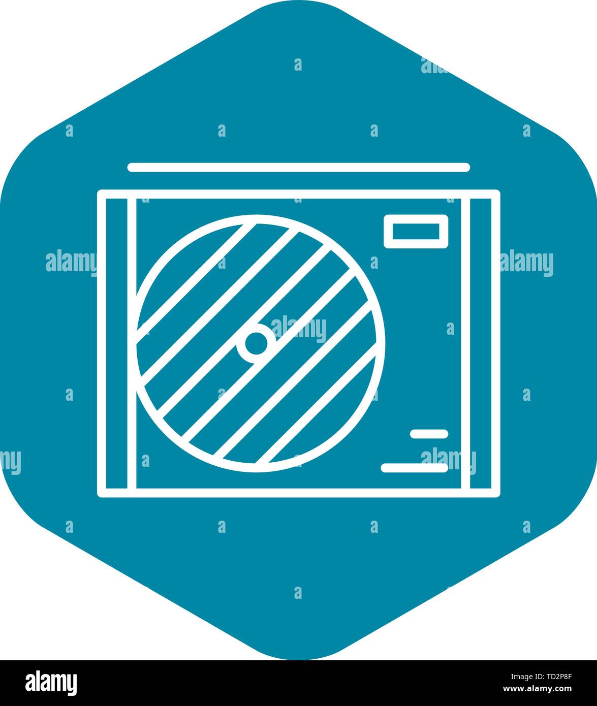 Conditioner outdoor fan icon, outline style Stock Vector Image & Art ...