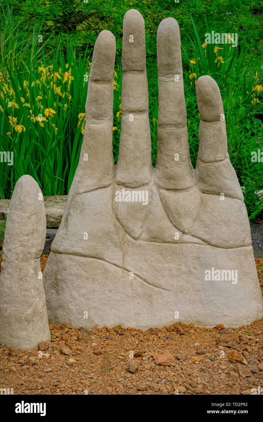 Hand carved out of stone Stock Photo - Alamy