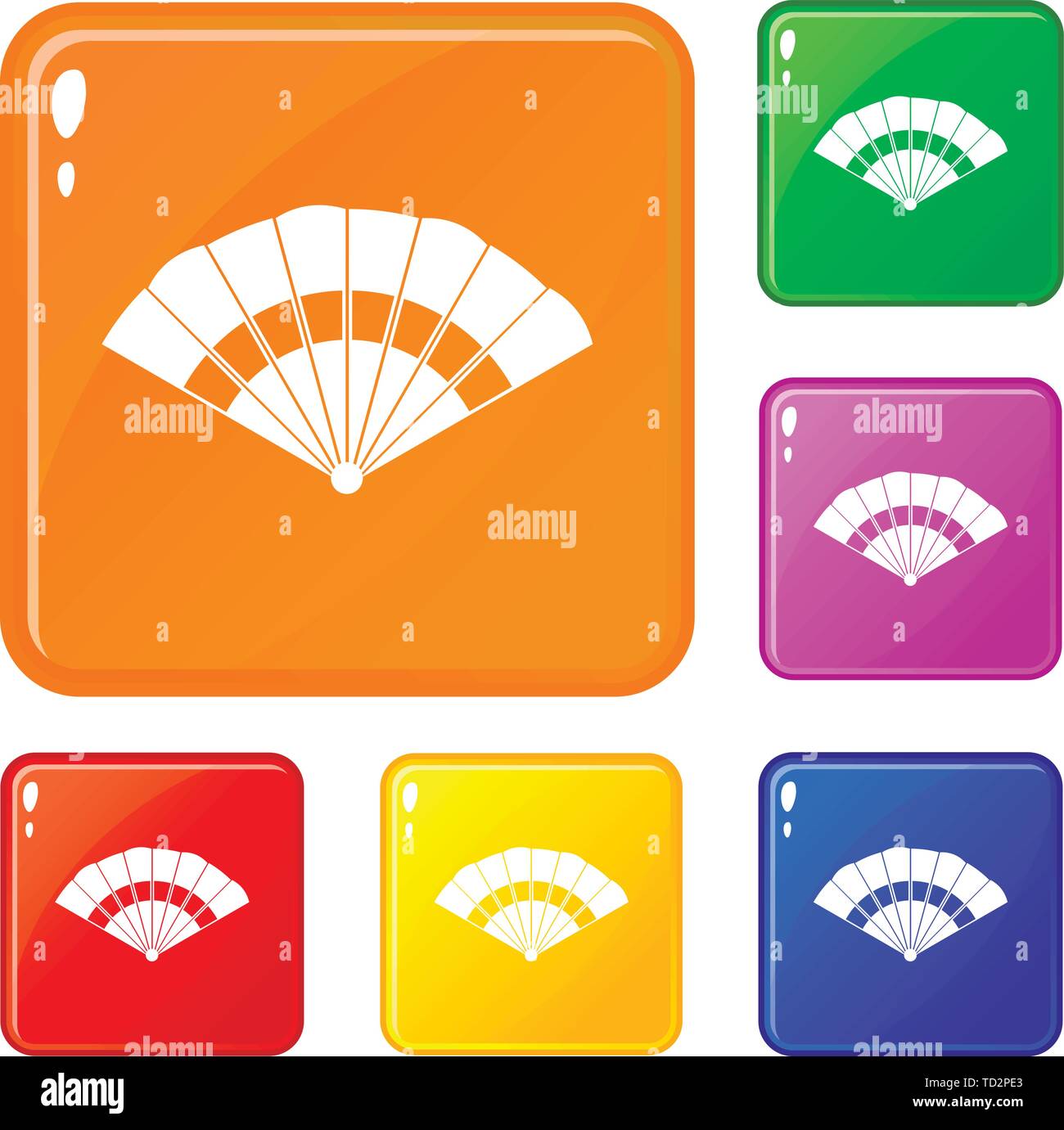Paper fan picture Stock Vector Images - Alamy
