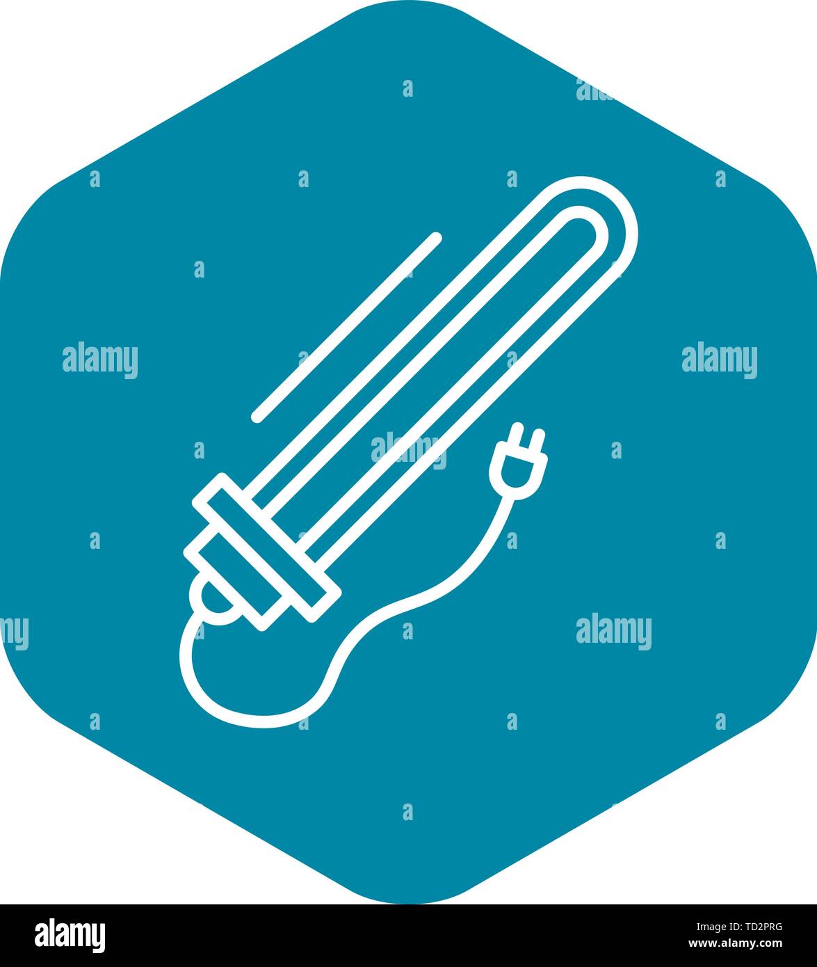 Plug electric heater icon, outline style Stock Vector Image & Art - Alamy