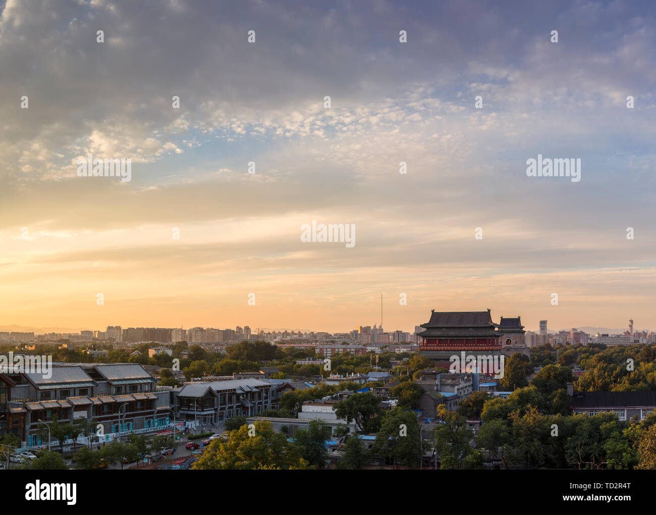 Beijing drum tower street hi-res stock photography and images - Alamy