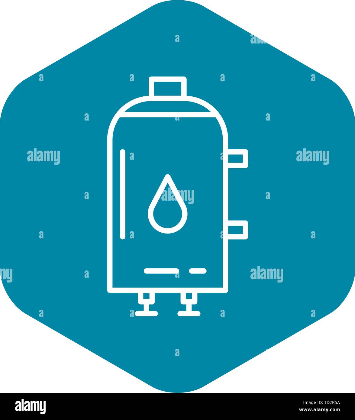 Water boiler icon, outline style Stock Vector Image & Art - Alamy