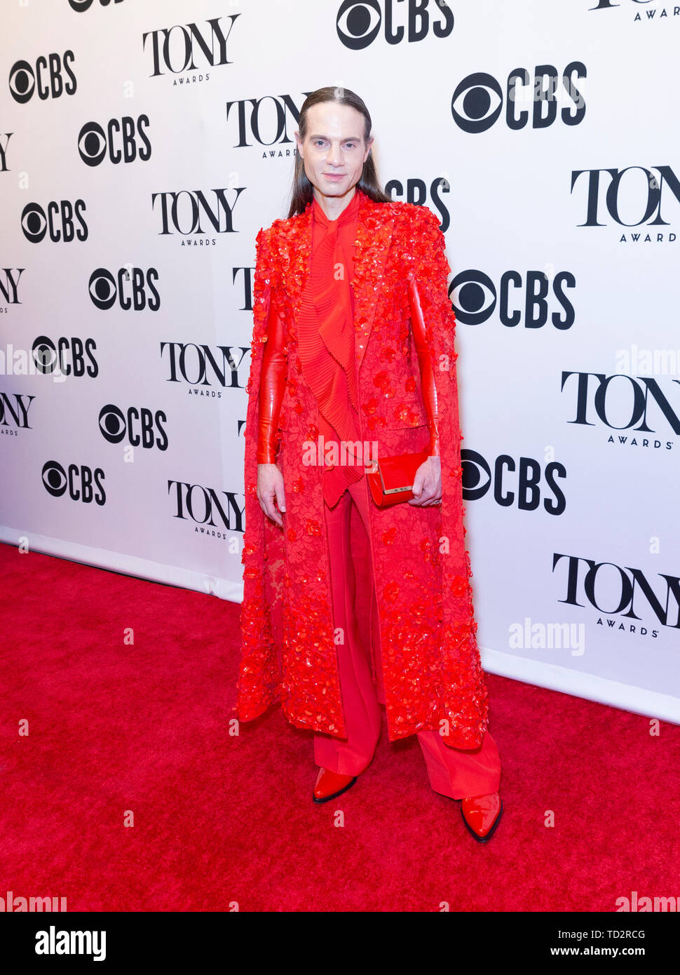 Jordan Roth wearing dress by Givenchy attends media room at the 73rd ...