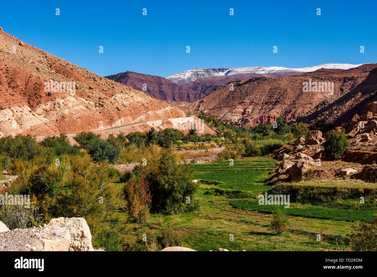 Landscape of the Atlas Mountains in Morocco in Africa Stock Photo - Alamy