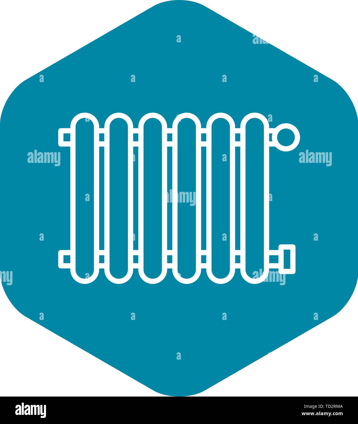 Modern radiator icon, outline style Stock Vector Image & Art - Alamy