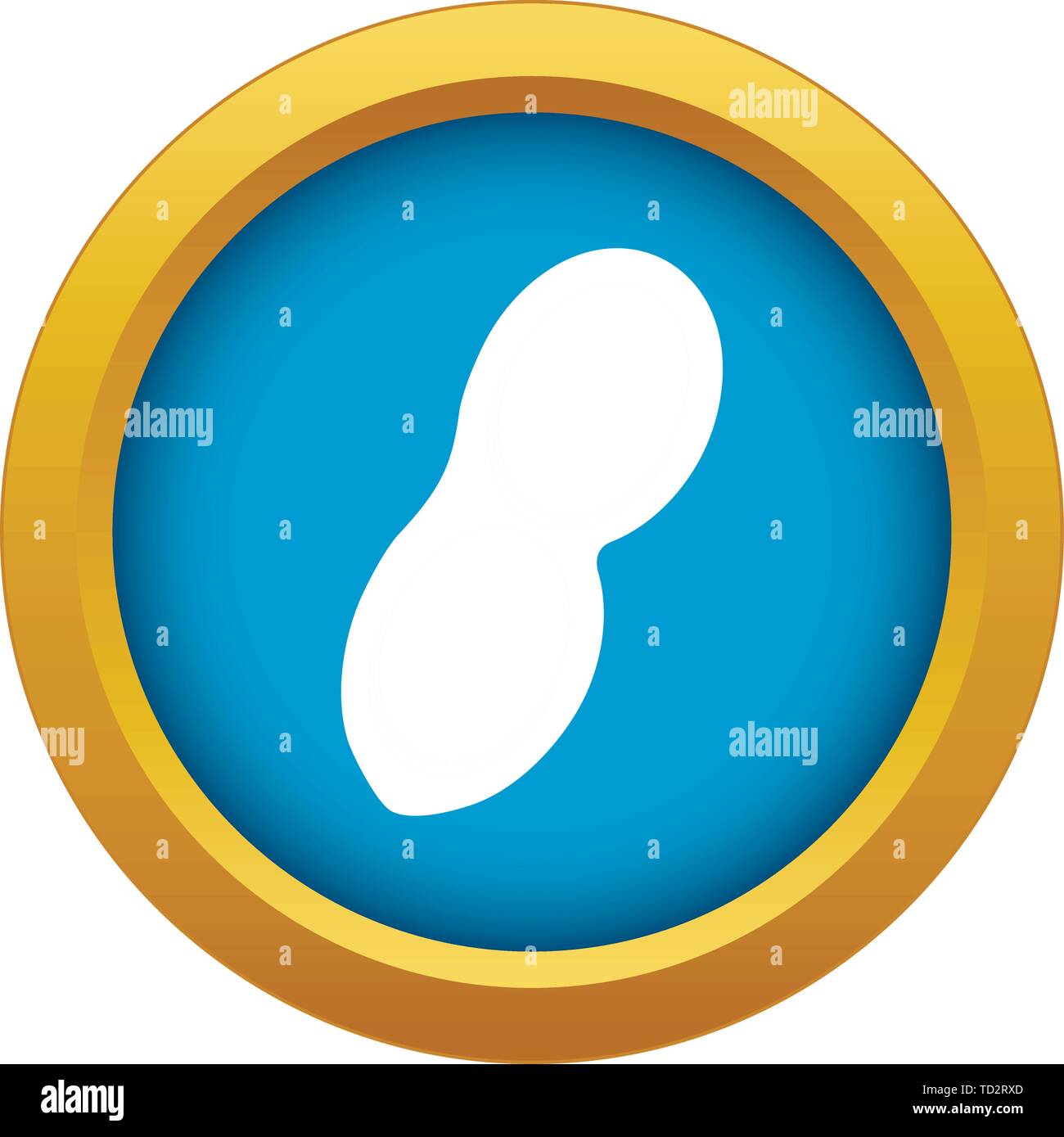 Peanut icon blue vector isolated Stock Vector Image & Art - Alamy