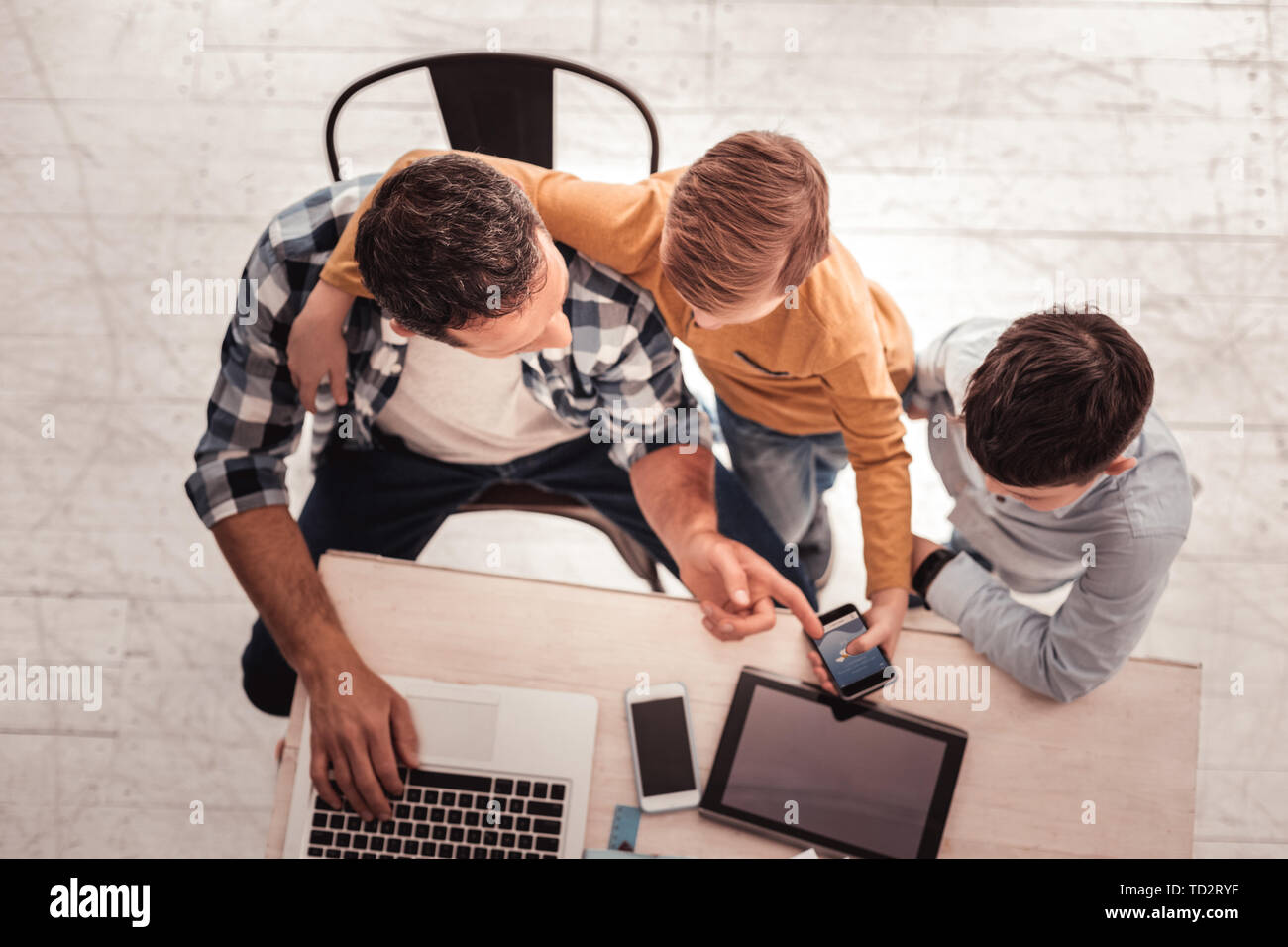 Mother calling son hi-res stock photography and images - Alamy