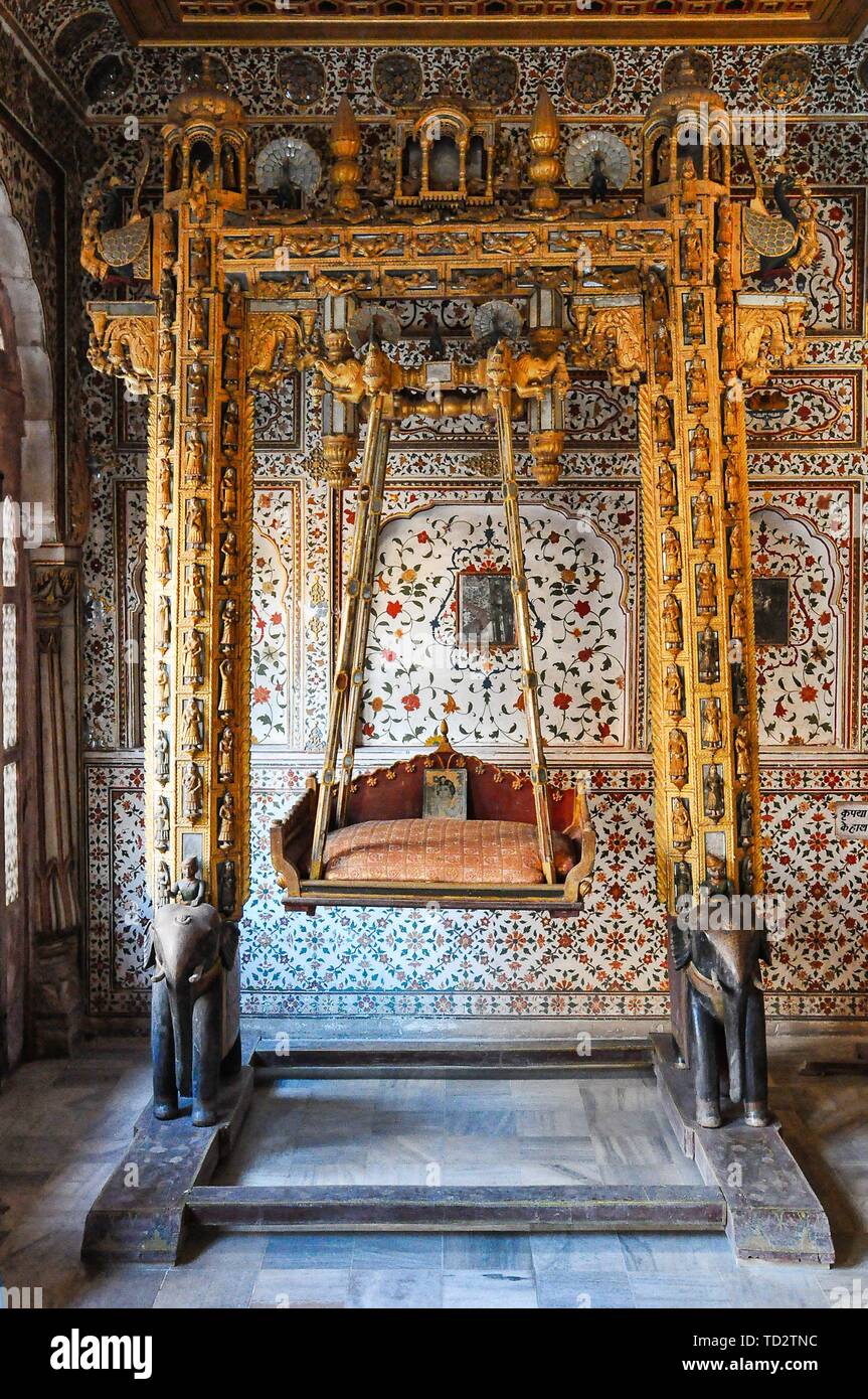 Junagarh Fort at Bikaner, Rajasthan India. Junagarh Fort was originally ...