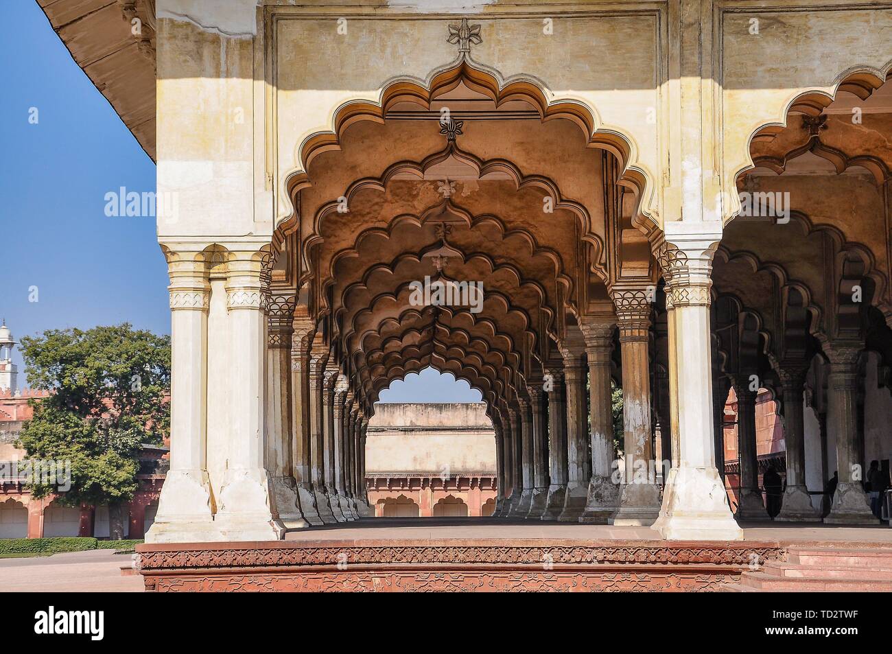 Red Agra Fort in Agra. Uttar Pradesh. North India Stock Photo - Alamy