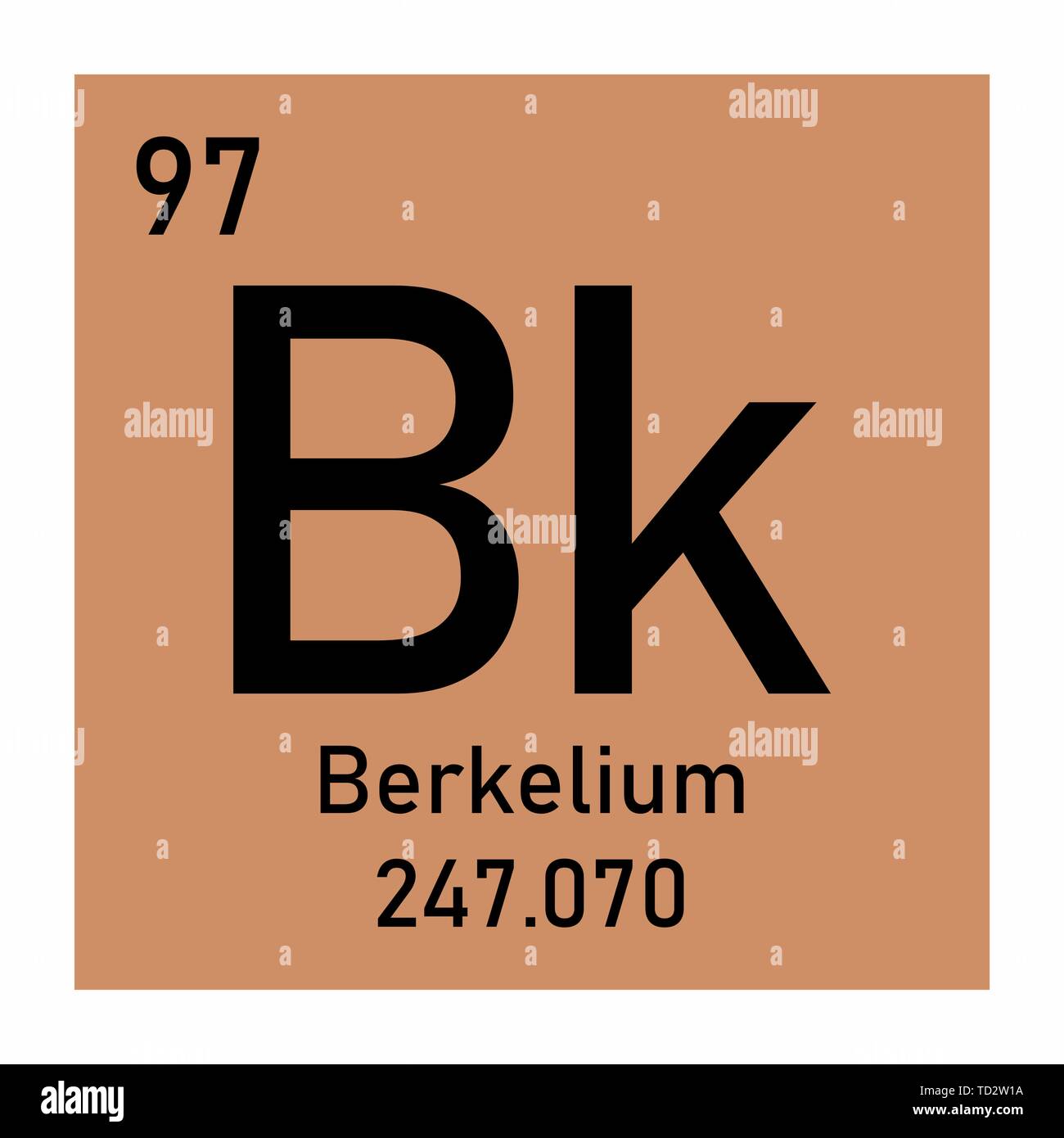 Berkelium chemical symbol Stock Vector Image & Art - Alamy