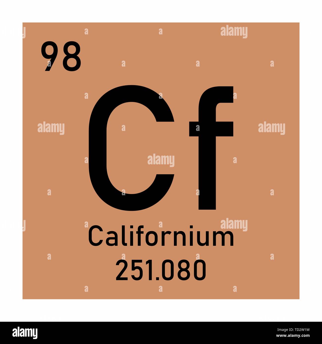 Californium chemical symbol Stock Vector Image & Art - Alamy