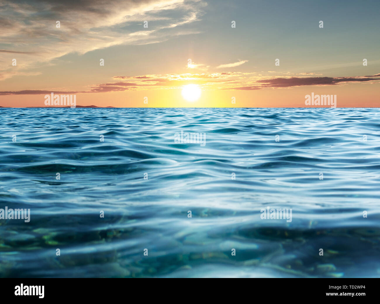 Evening light over cruise ship hi-res stock photography and images - Alamy