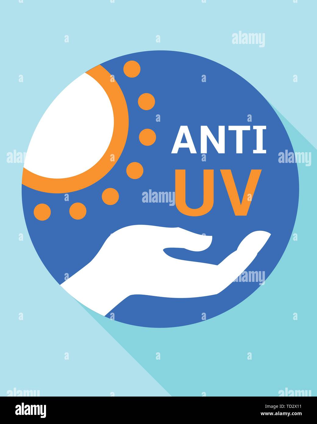 Anti uv logo. Flat illustration of anti uv vector logo for web design ...