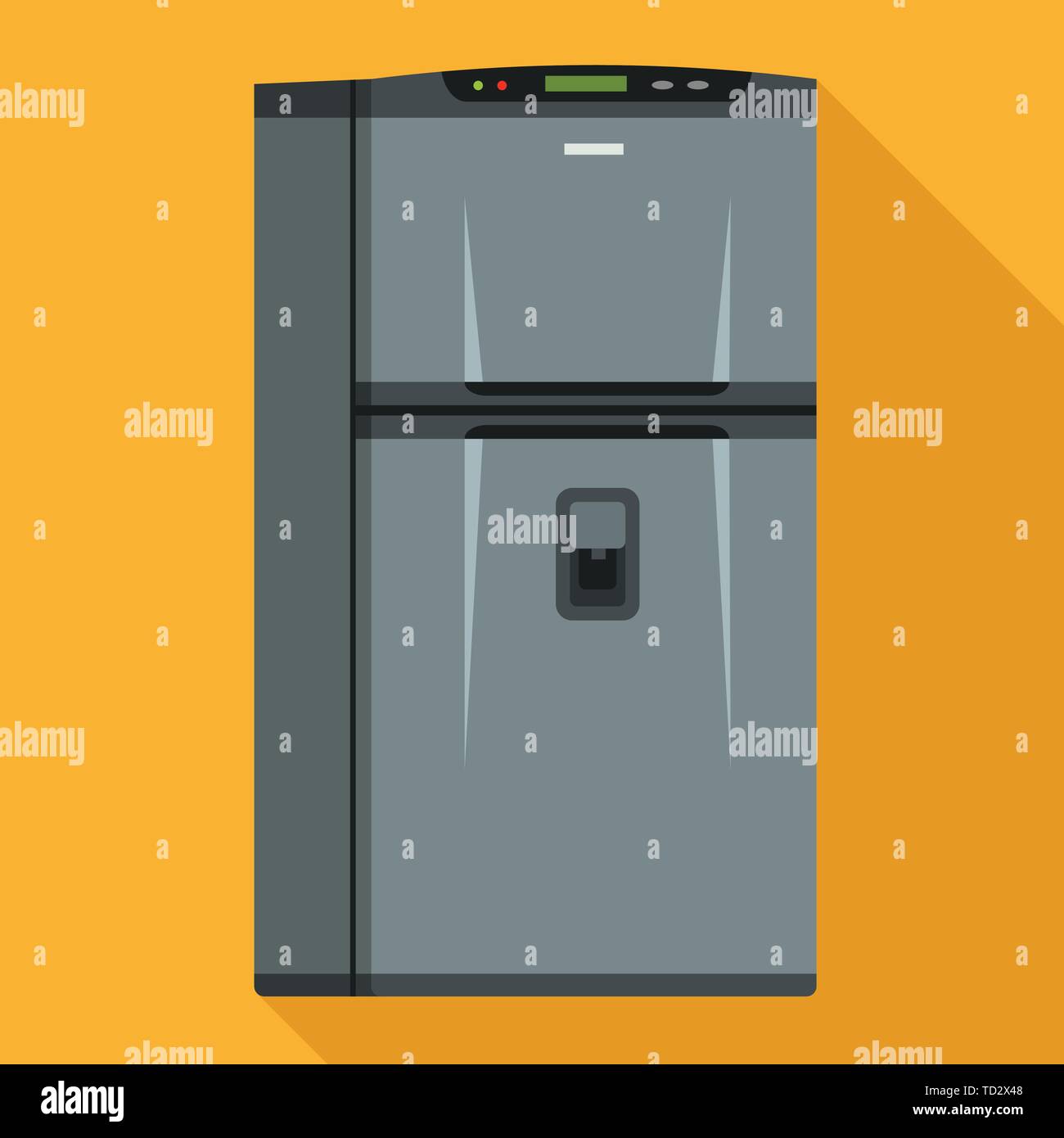Modern fridge icon. Flat illustration of modern fridge vector icon for ...