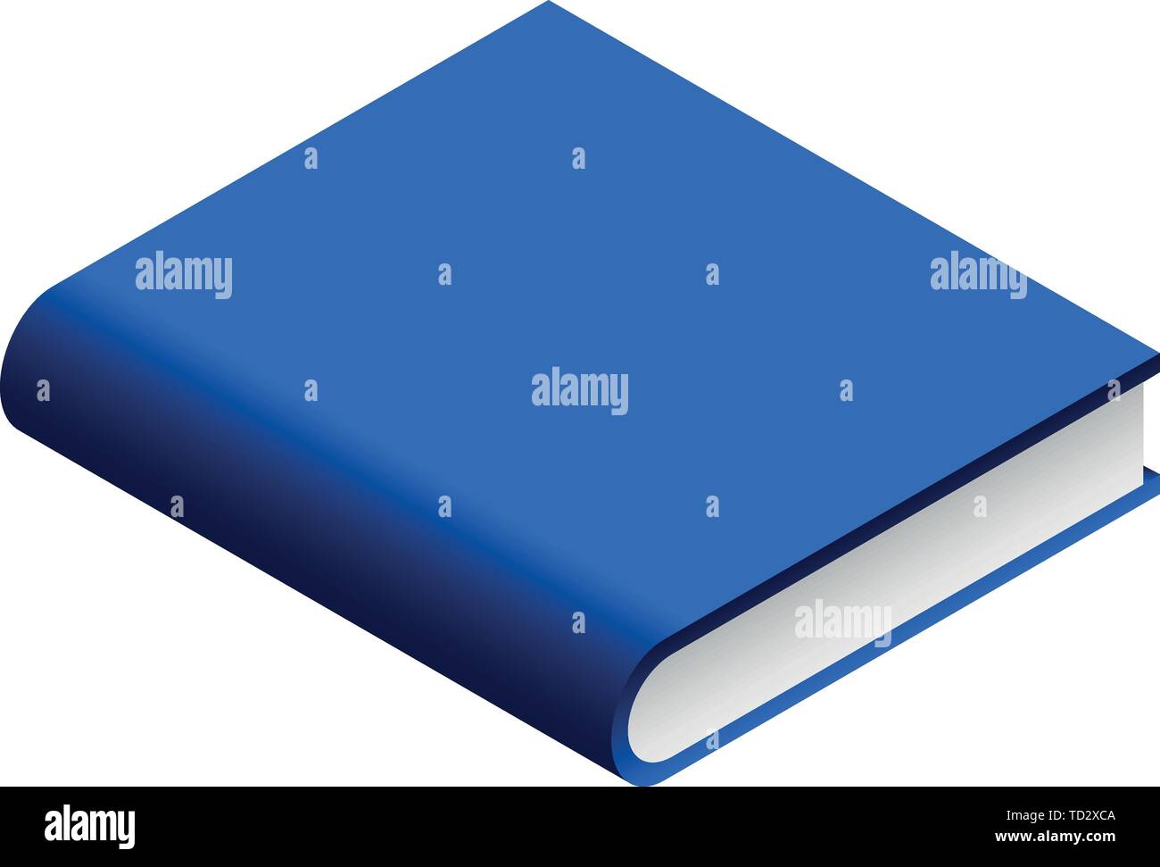 Blue book icon. Isometric of blue book vector icon for web design ...
