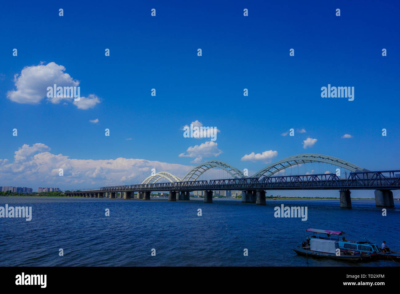 Harbin Songhua River Bridge Stock Photo - Alamy