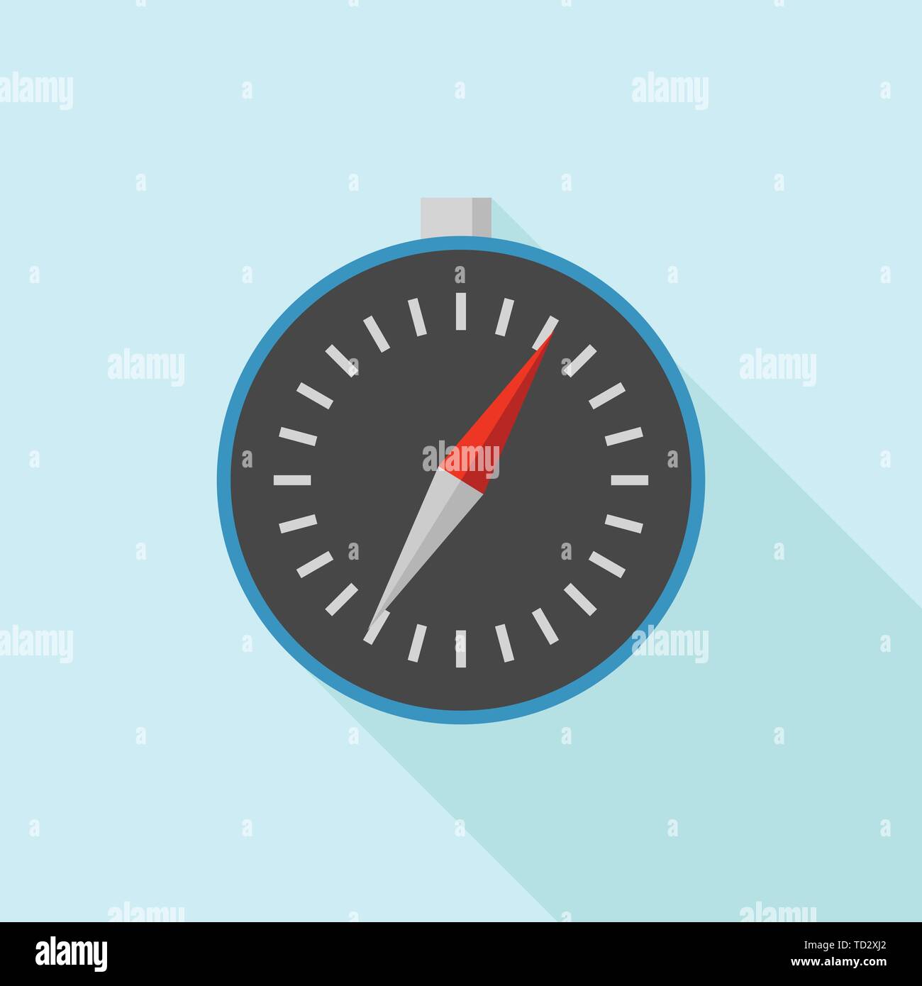 Hand compass icon, flat style Stock Vector Image & Art - Alamy