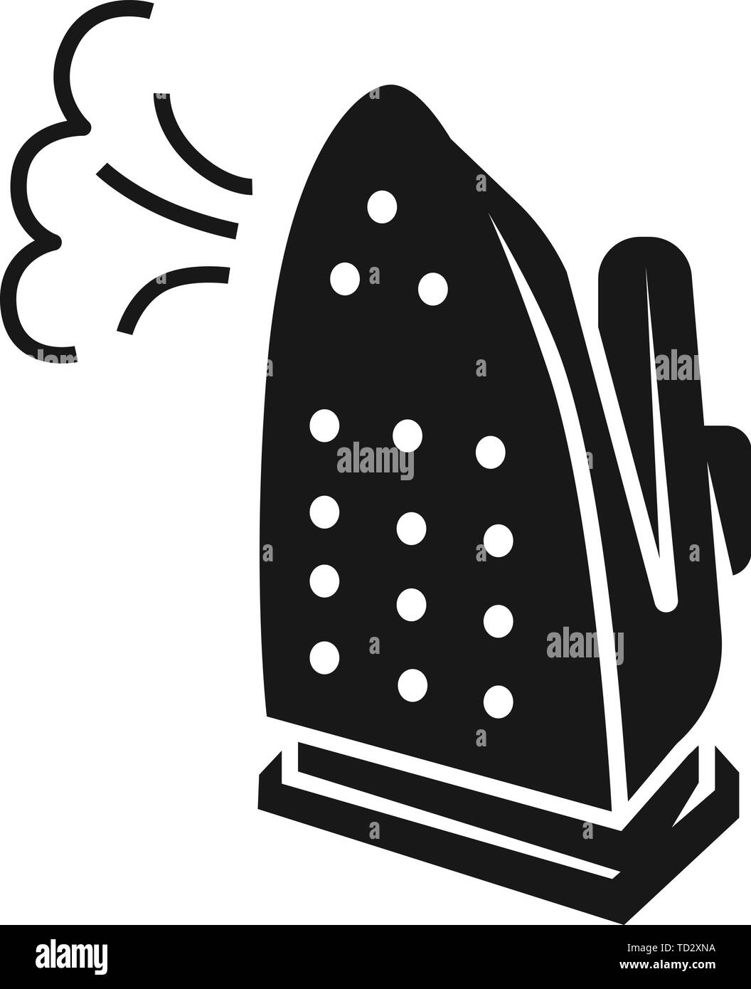 Modern iron icon. Simple illustration of modern iron vector icon for ...