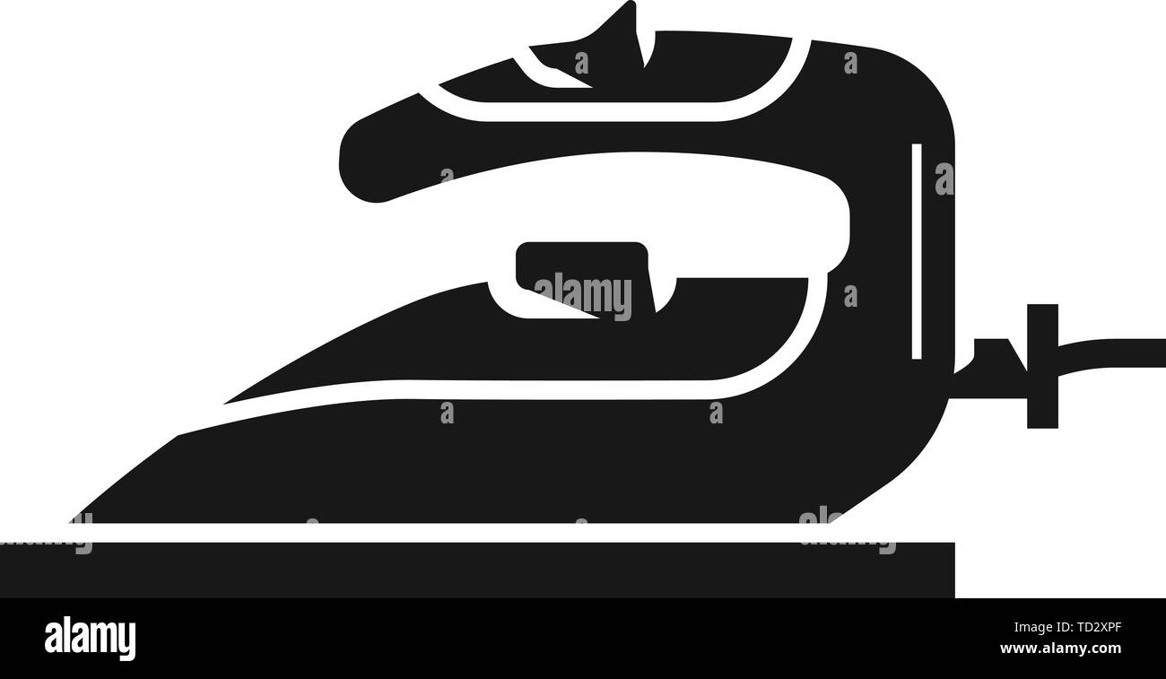 Electric iron icon. Simple illustration of electric iron vector icon ...