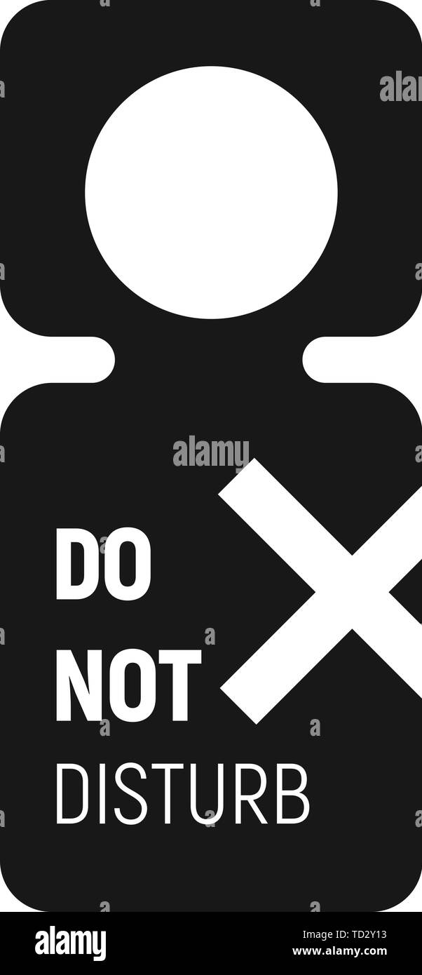 Do not enter door tag icon. Simple illustration of do not enter door ...