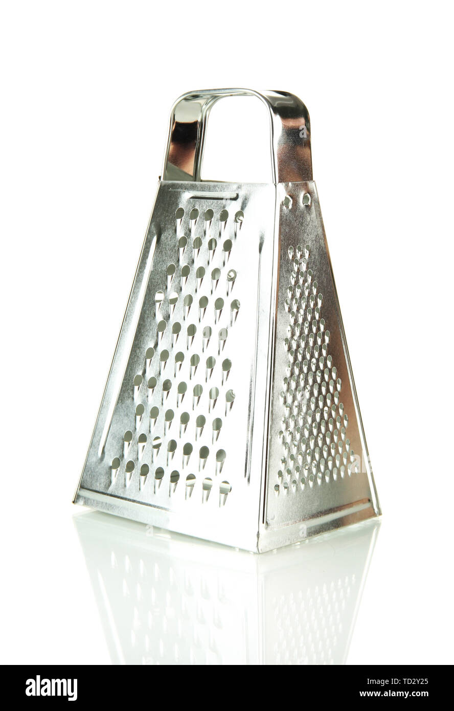 Metal grater, isolated on white Stock Photo - Alamy