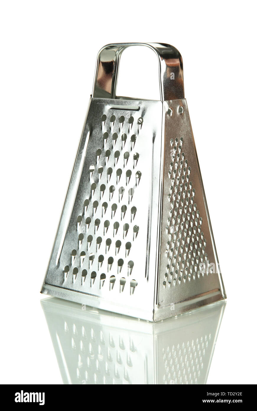 Metal grater, isolated on white Stock Photo - Alamy