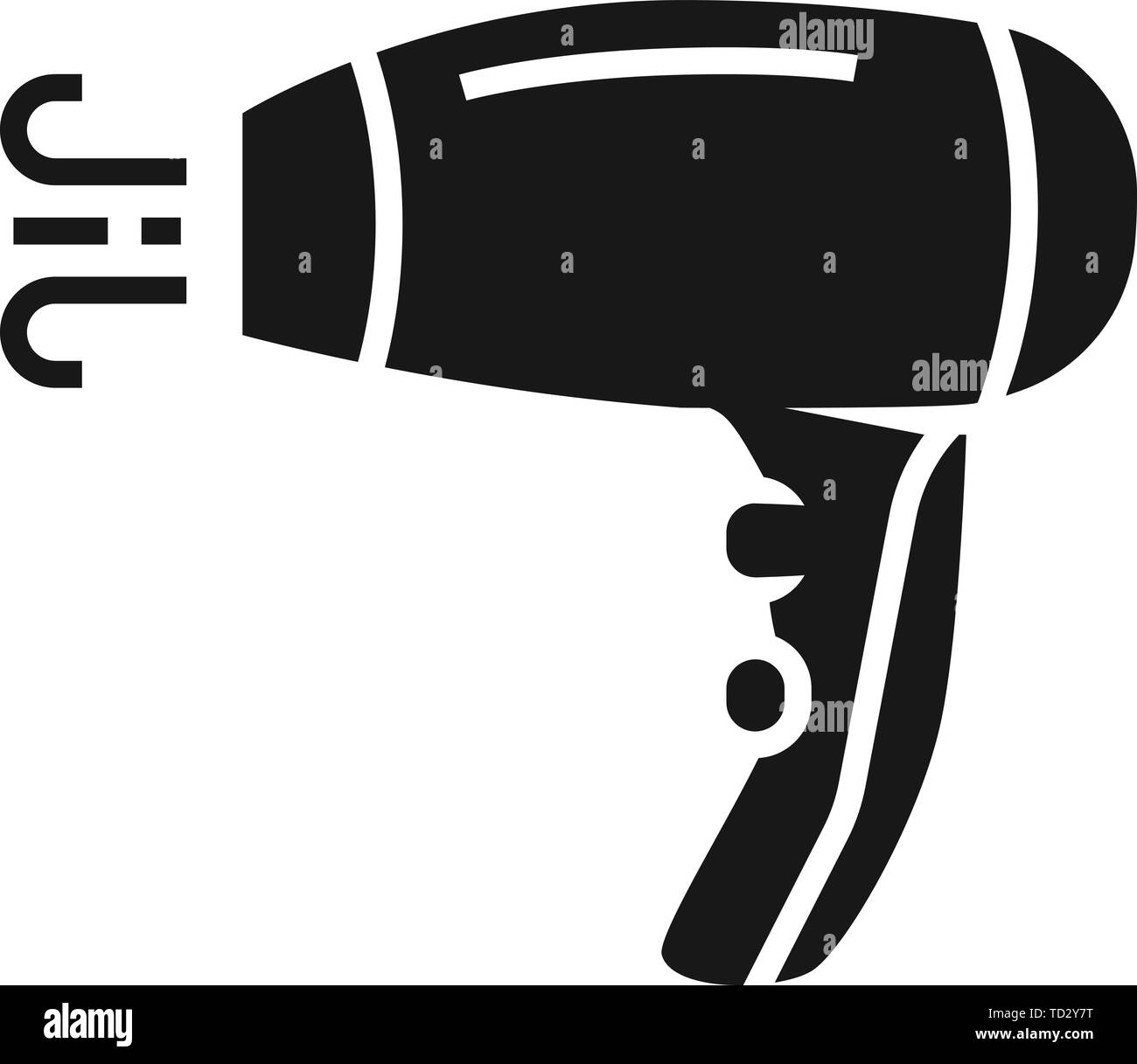 Hair dryer icon. Simple illustration of hair dryer vector icon for web ...