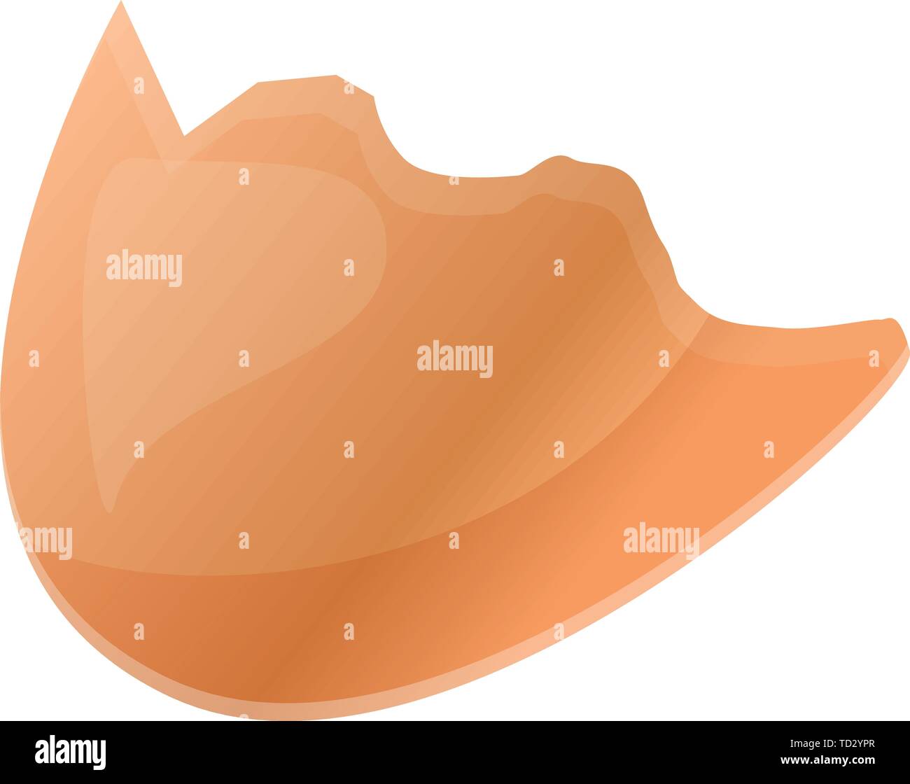 Eggshell icon. Cartoon of eggshell vector icon for web design isolated ...