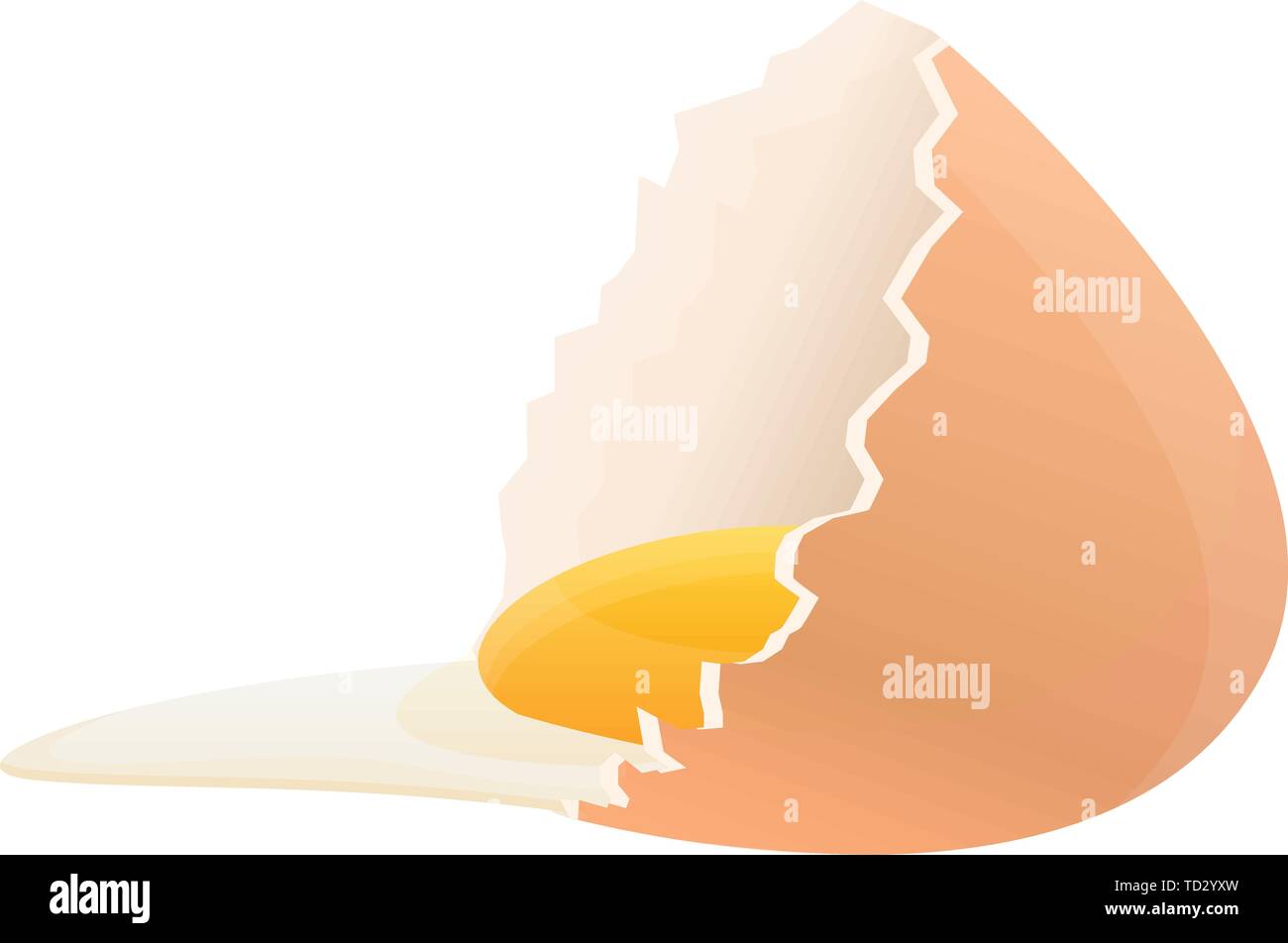 Eggshell yolk icon. Cartoon of eggshell yolk vector icon for web design ...