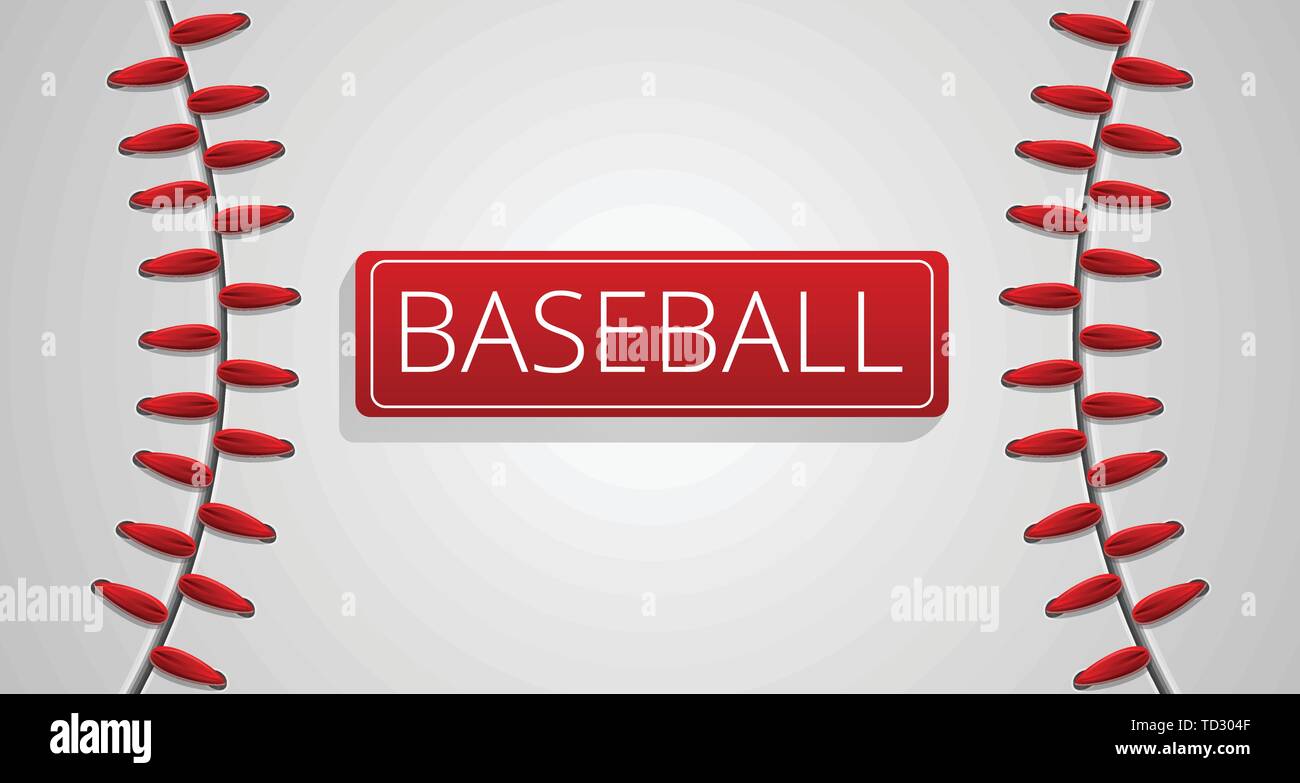 Baseball sport concept banner. Cartoon illustration of baseball sport ...