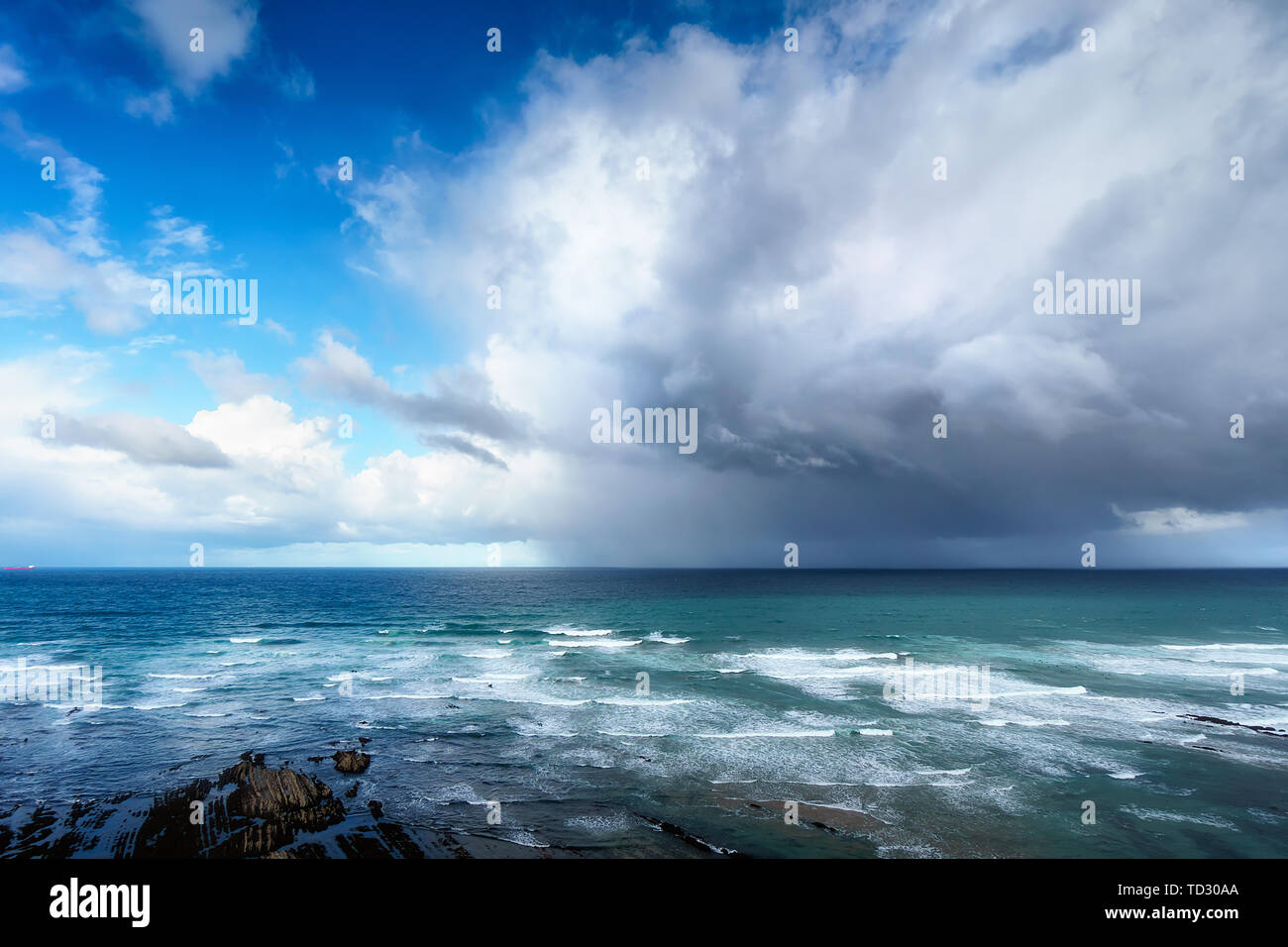 Rain on the sea hi-res stock photography and images - Alamy