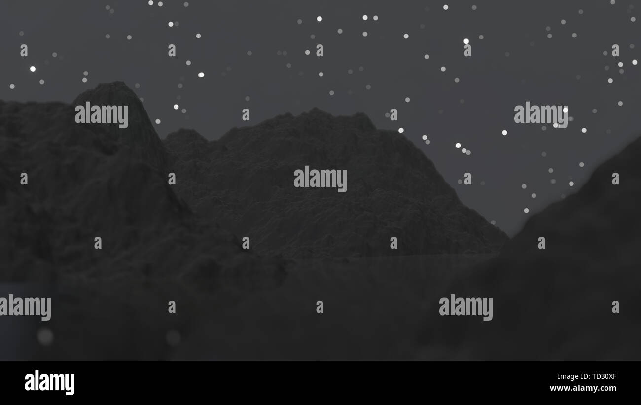 Night time nature landscape and stary sky Stock Photo - Alamy