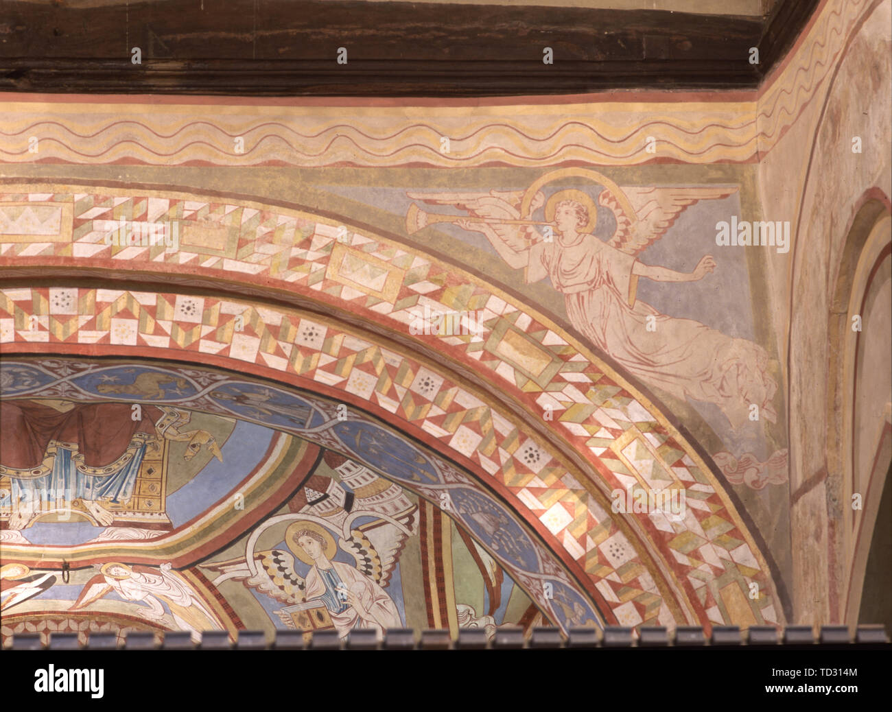 Wall paintings of St Michael and All Angels church, Copford, Essex, UK ...