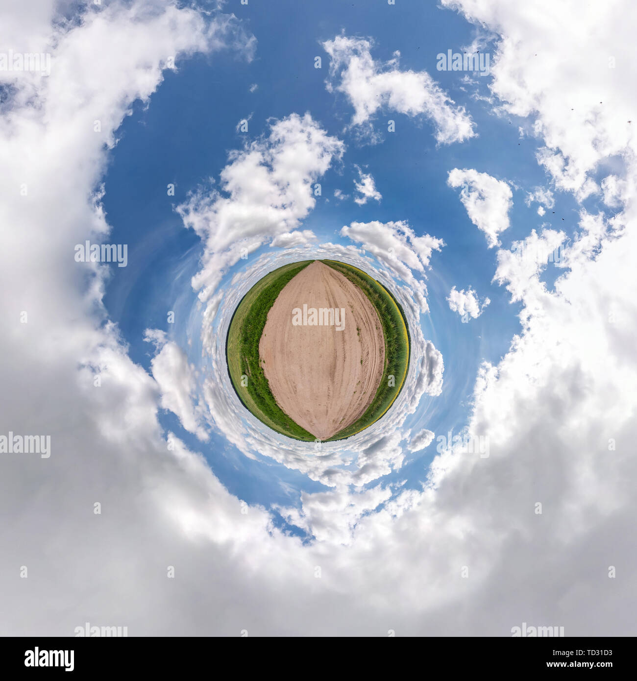 Little planet transformation of spherical panorama 360 degrees ...