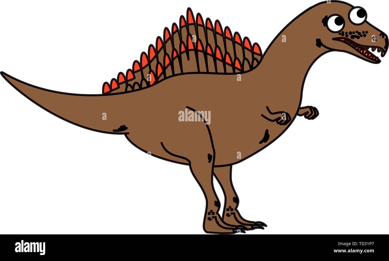 cute spinosaurus comic character icon Stock Vector Image & Art - Alamy