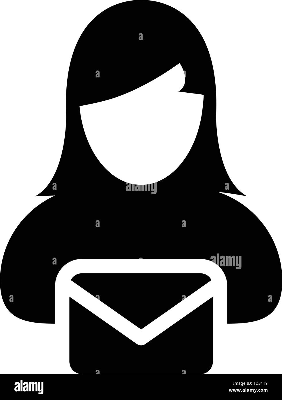 Female post office worker Stock Vector Images - Alamy