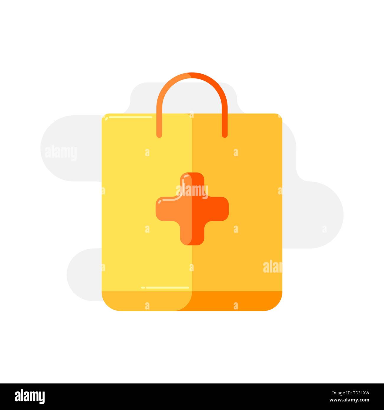 Medical package icon in flat style Stock Vector Image & Art - Alamy