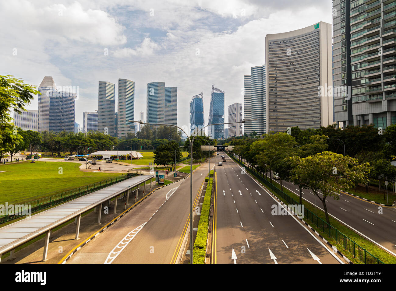 Various modern buildings with futuristic design in Singapore 25 APRIL ...