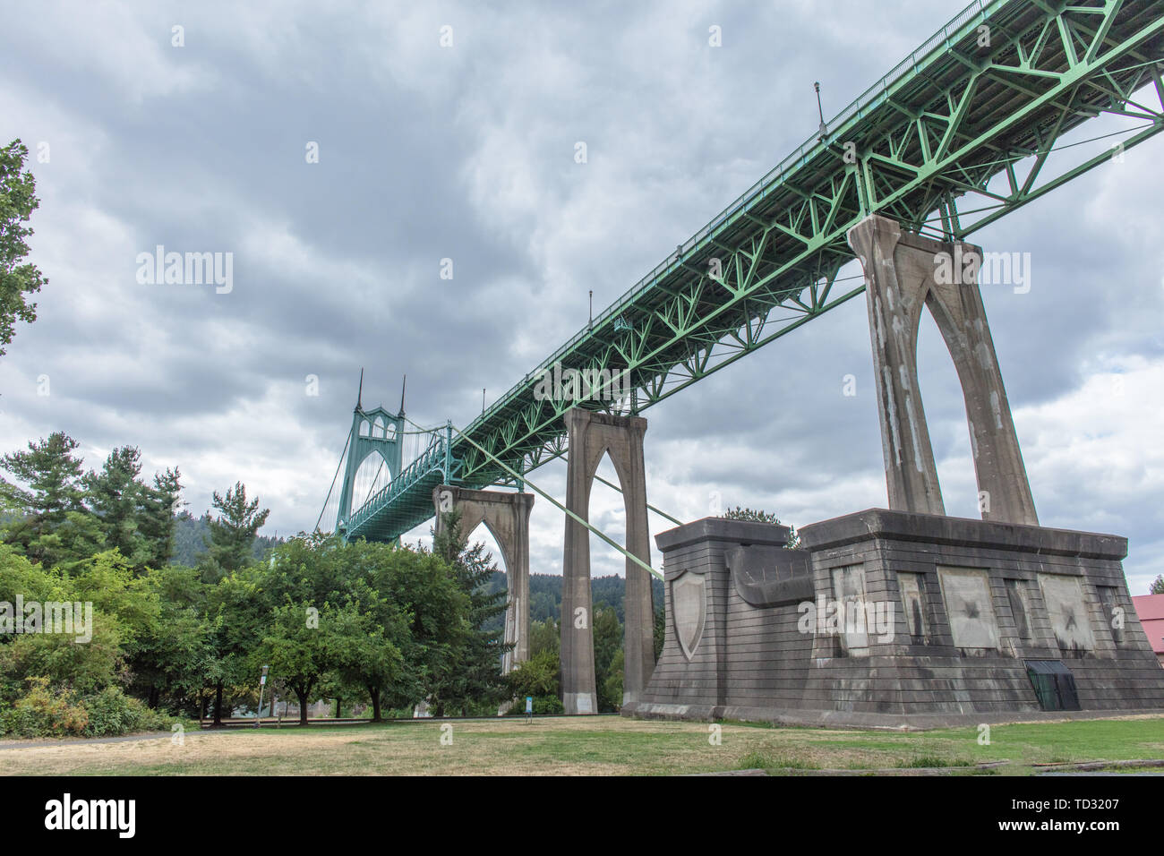 St. John's Bridge, Portland, USA Stock Photo - Alamy