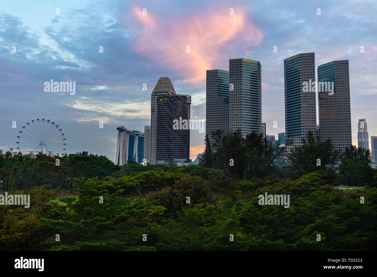 Various modern buildings with futuristic design in Singapore 25 APRIL ...
