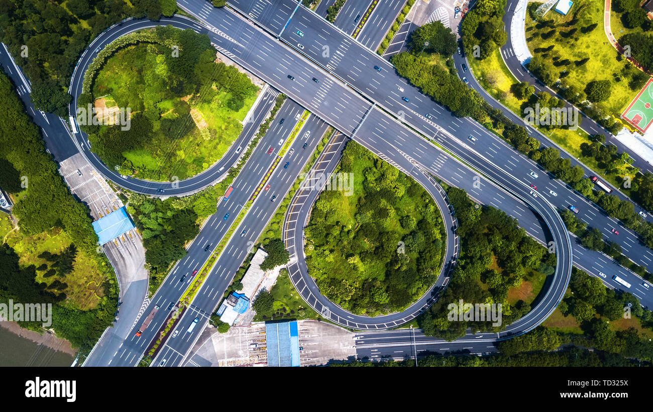 Aerial Photograph Expressway Stock Photo - Alamy
