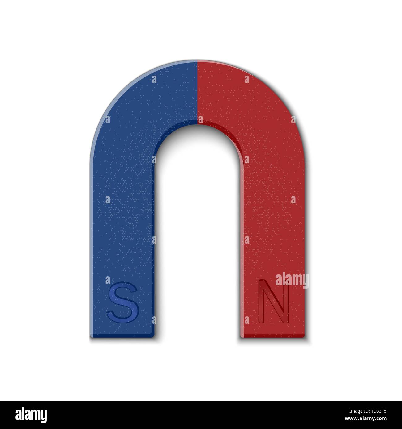 Horseshoe magnet isolated on white Stock Vector Image & Art - Alamy
