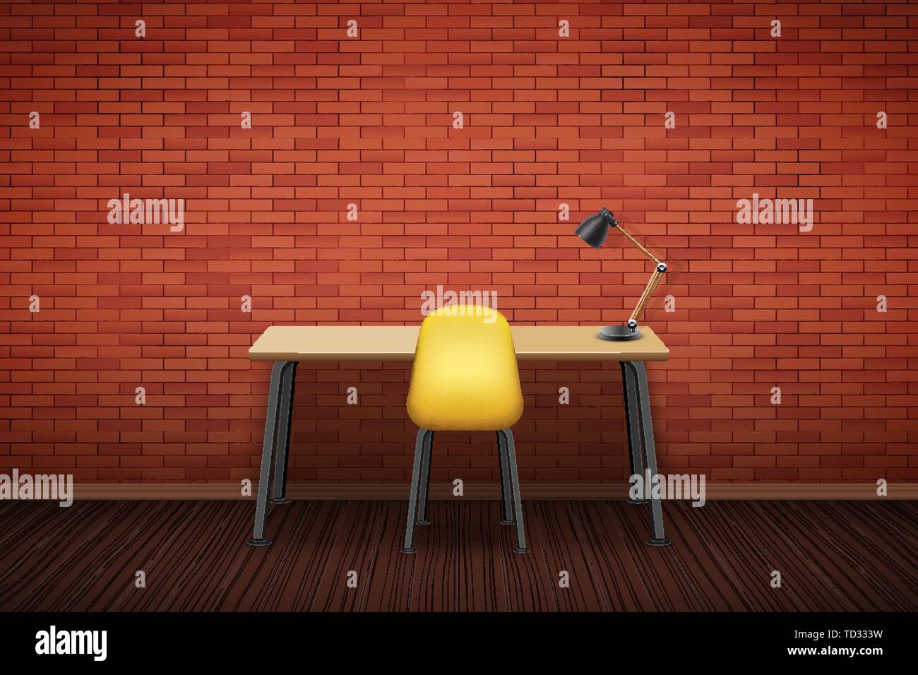 Desktop workplace background top Stock Vector Images - Alamy