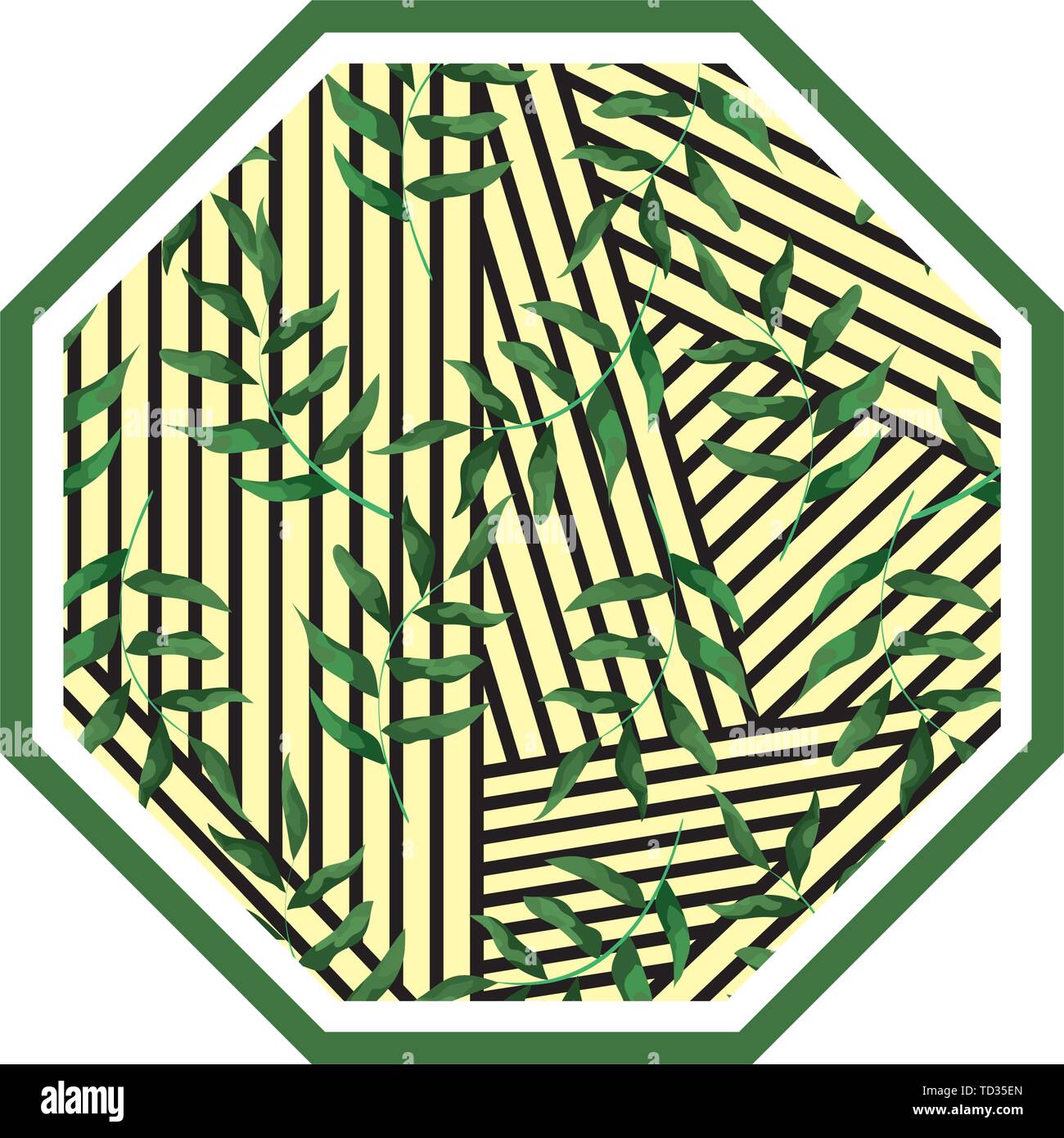 Rhombus plants Stock Vector Images - Alamy