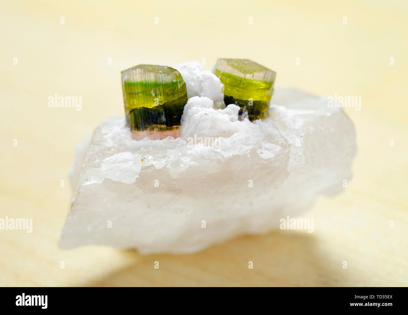 Tourmaline mineral stone Stock Photo - Alamy
