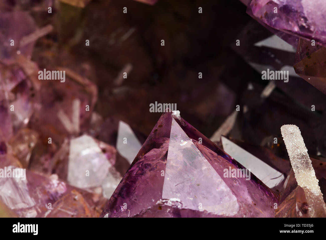 Amethyst mineral stone rock gem purple quartz stone specimen Stock ...